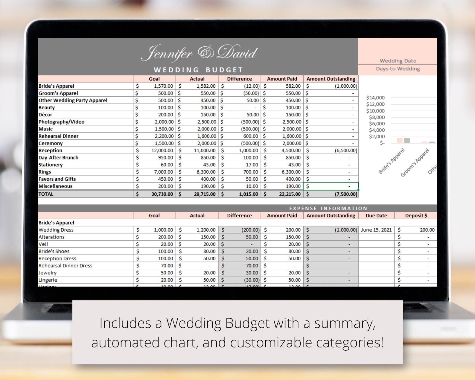Wedding Planning Excel Spreadsheet Bundle Wedding Planner - Etsy