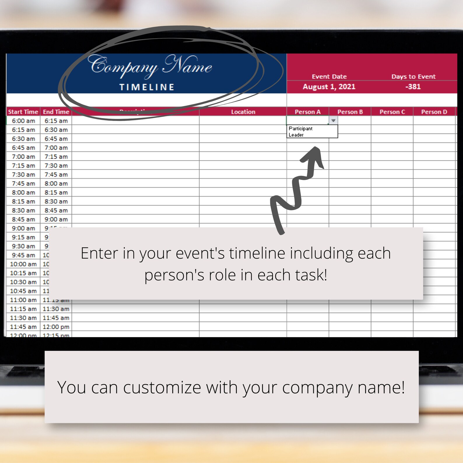 Fundraiser Event Planner Digital Excel Spreadsheet Template for Nonprofit or Corporate ...