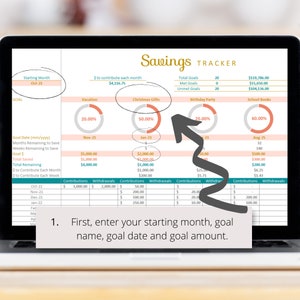 Monthly Savings Tracker Excel Spreadsheet Template, Track up to 20 ...