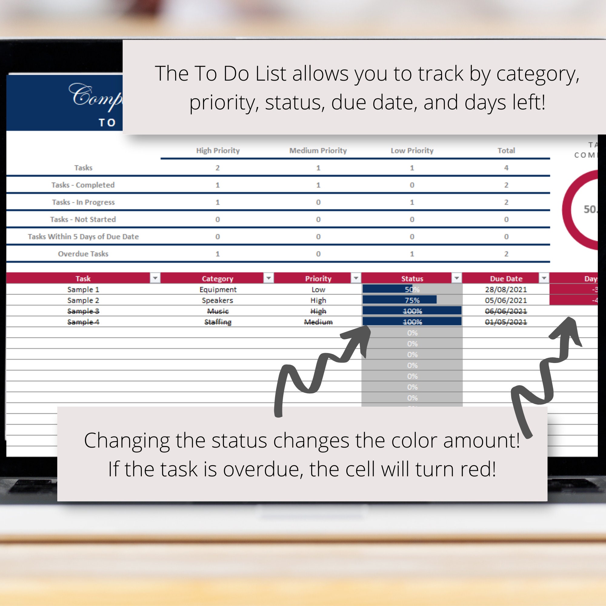 Fundraiser Event Planner Digital Excel Spreadsheet Template for Nonprofit or Corporate ...