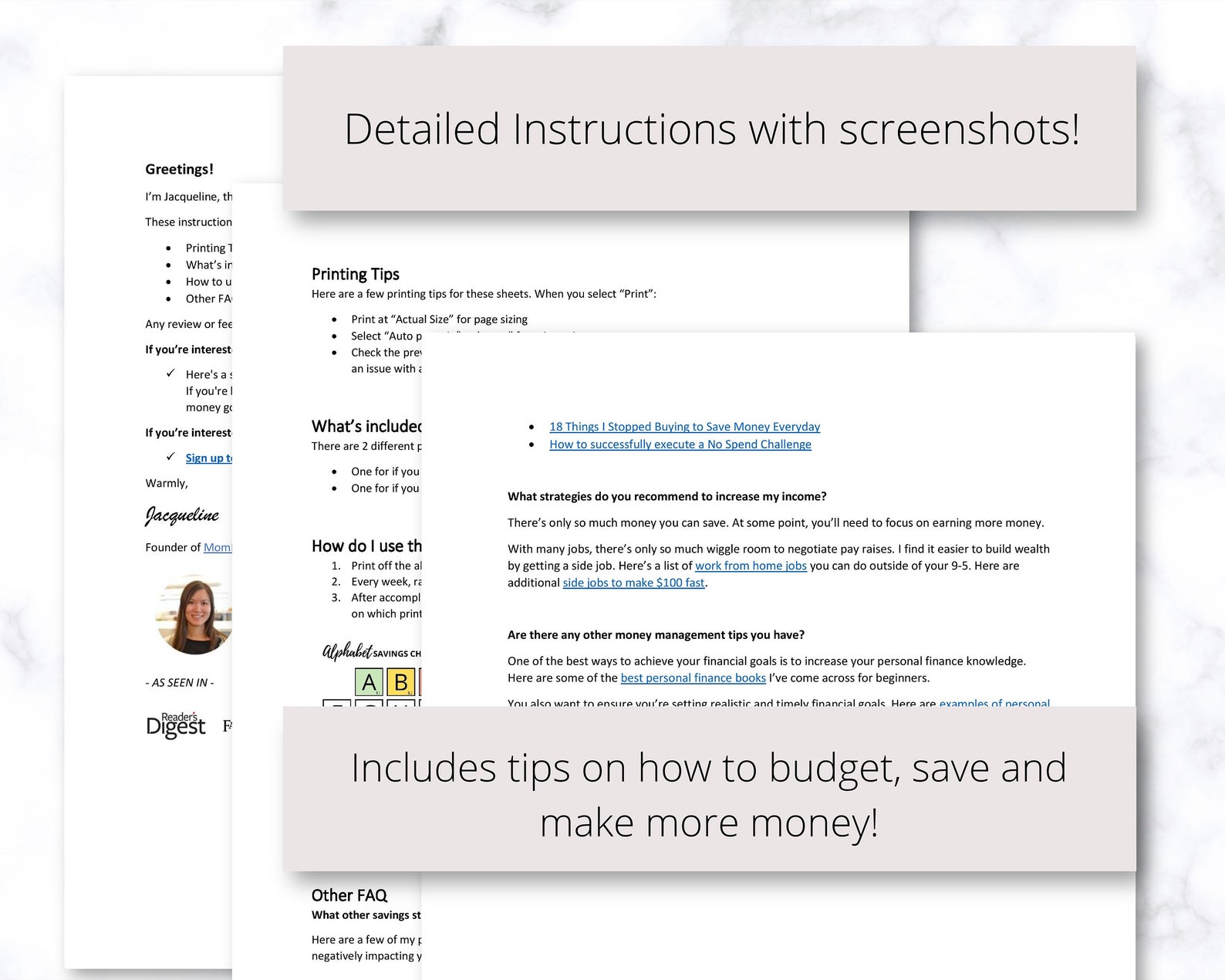 Alphabet Savings Challenge Printable PDF, 26 Weeks Savings Challenges ...