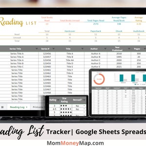Book Reading List Spreadsheet Reading Planner Challenge - Etsy