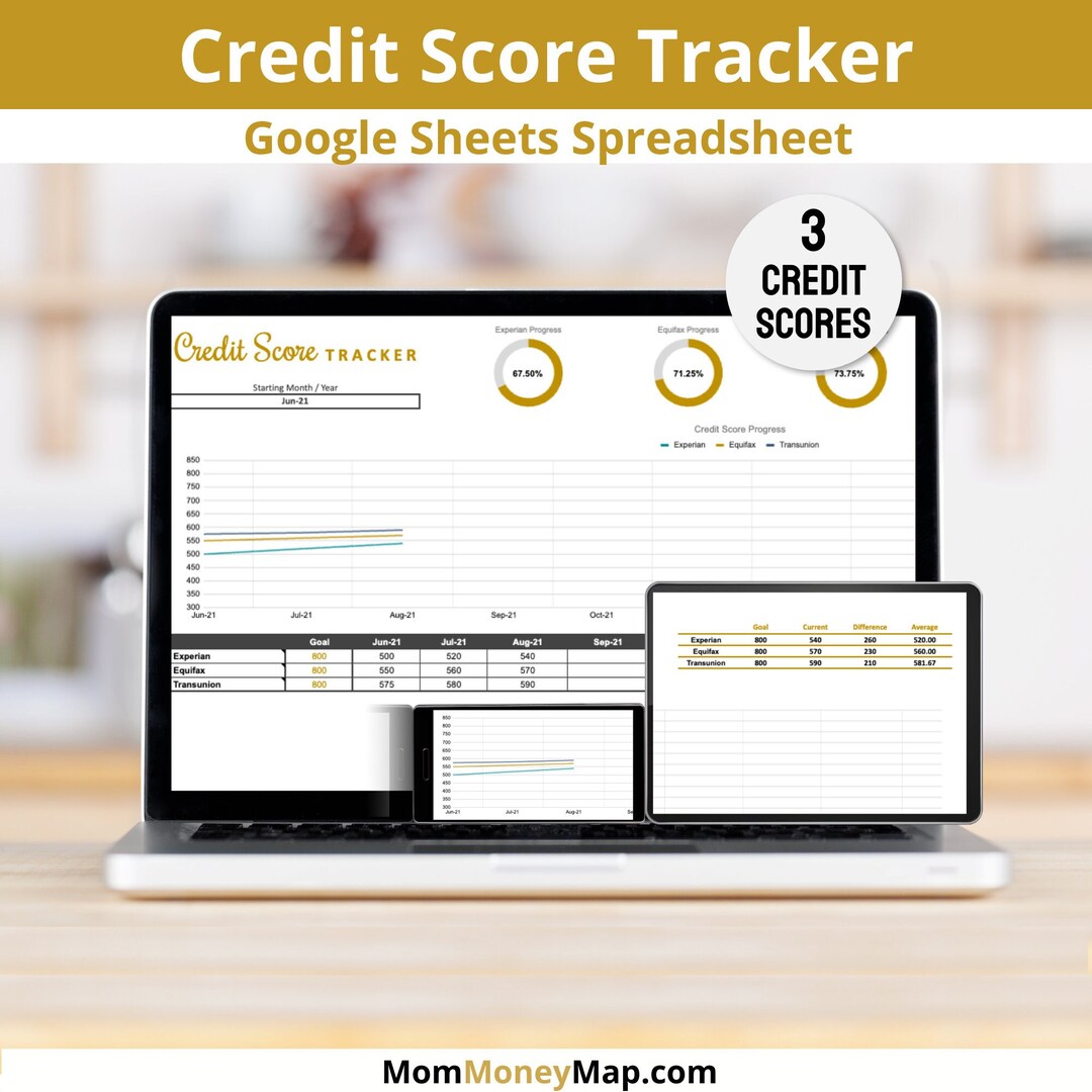 Credit Score Log Tracker to Help Boost, Improve, Repair and Fix a Bad ...