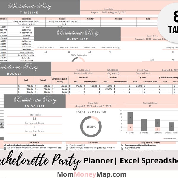 Hen Do Spreadsheet - Etsy UK