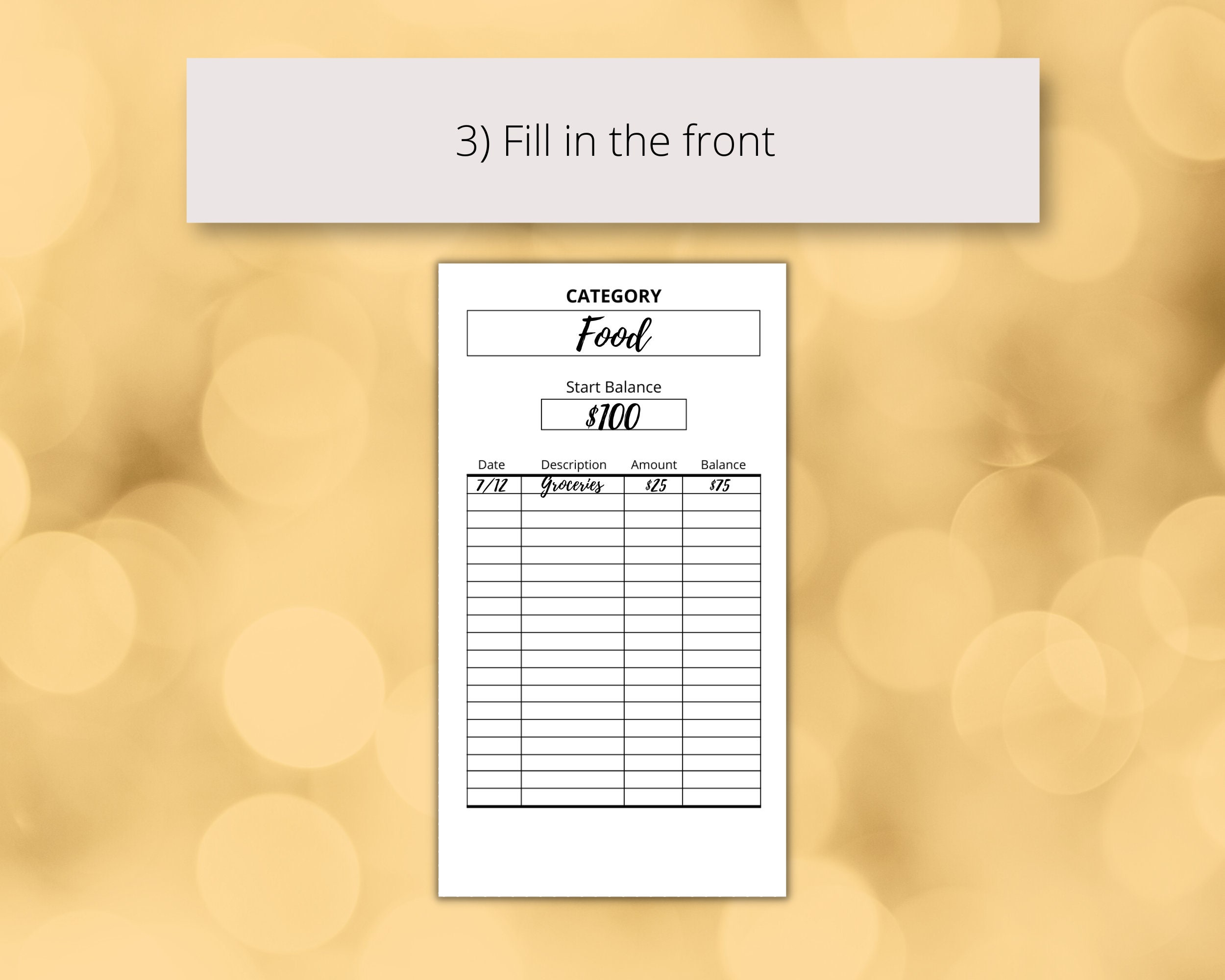 Cash Envelope Printable PDF Template System Printable Cash - Etsy UK