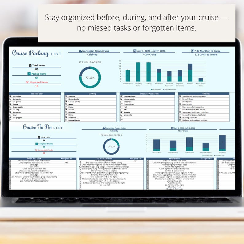 Cruise Planner Excel Spreadsheet | Cruise Travel Planning | Cruise ...