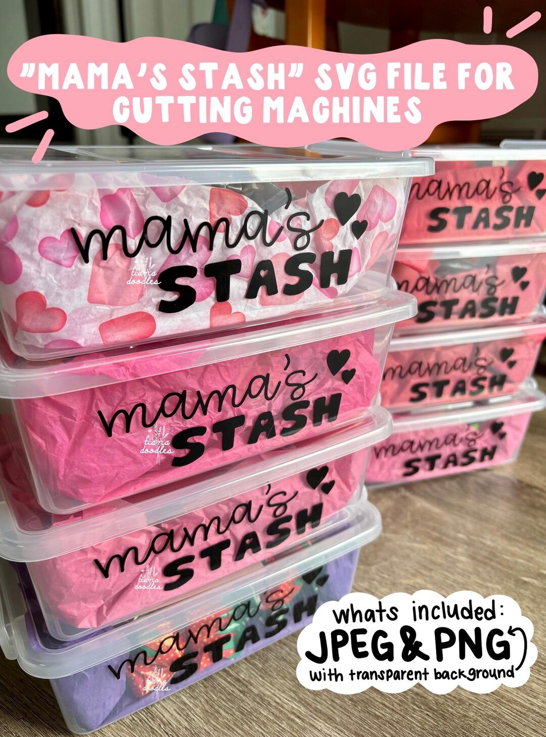 SVG FILE ONLY - “mama’s Stash” - Last Minute, Budget Friendly, Simple ...