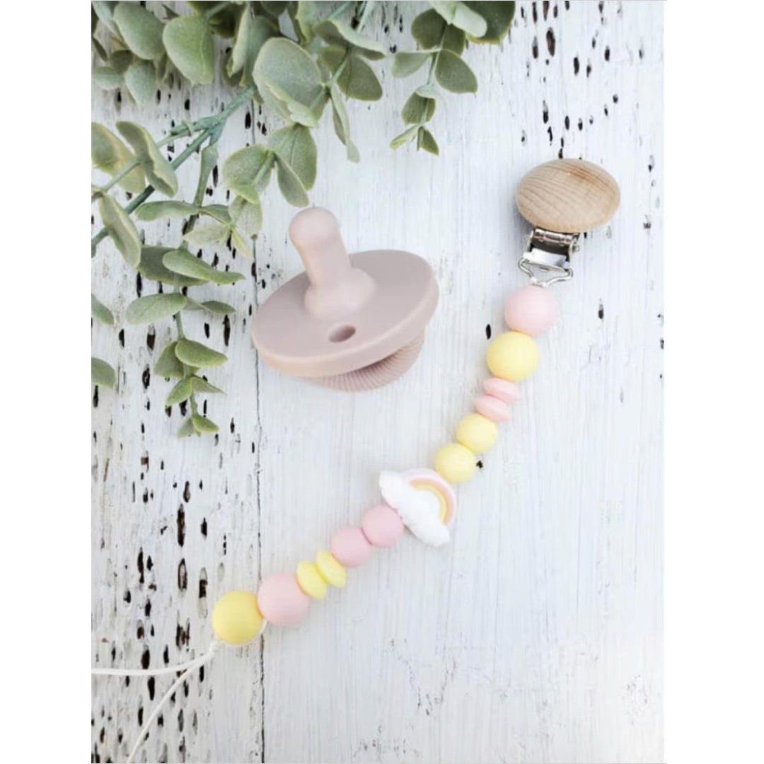 Rainbow Pacifier Clip - Baby Gift - Baby - Paci Clip - Etsy