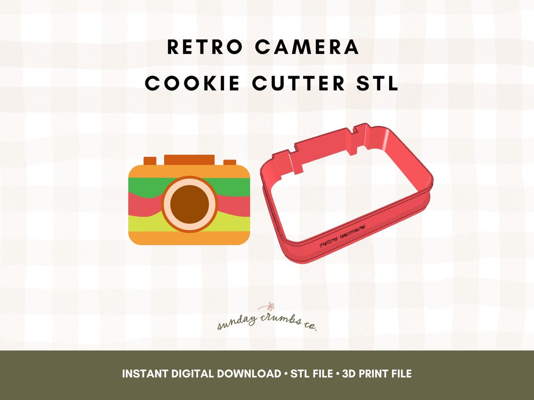 Retro Camera Cookie Cutter STL File (digital Download) - Etsy