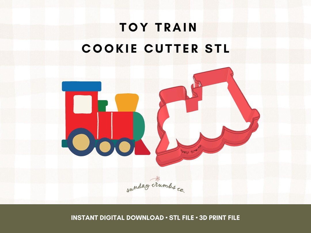 Christmas Toy Train Cookie Cutter STL File (digital Download) - Etsy