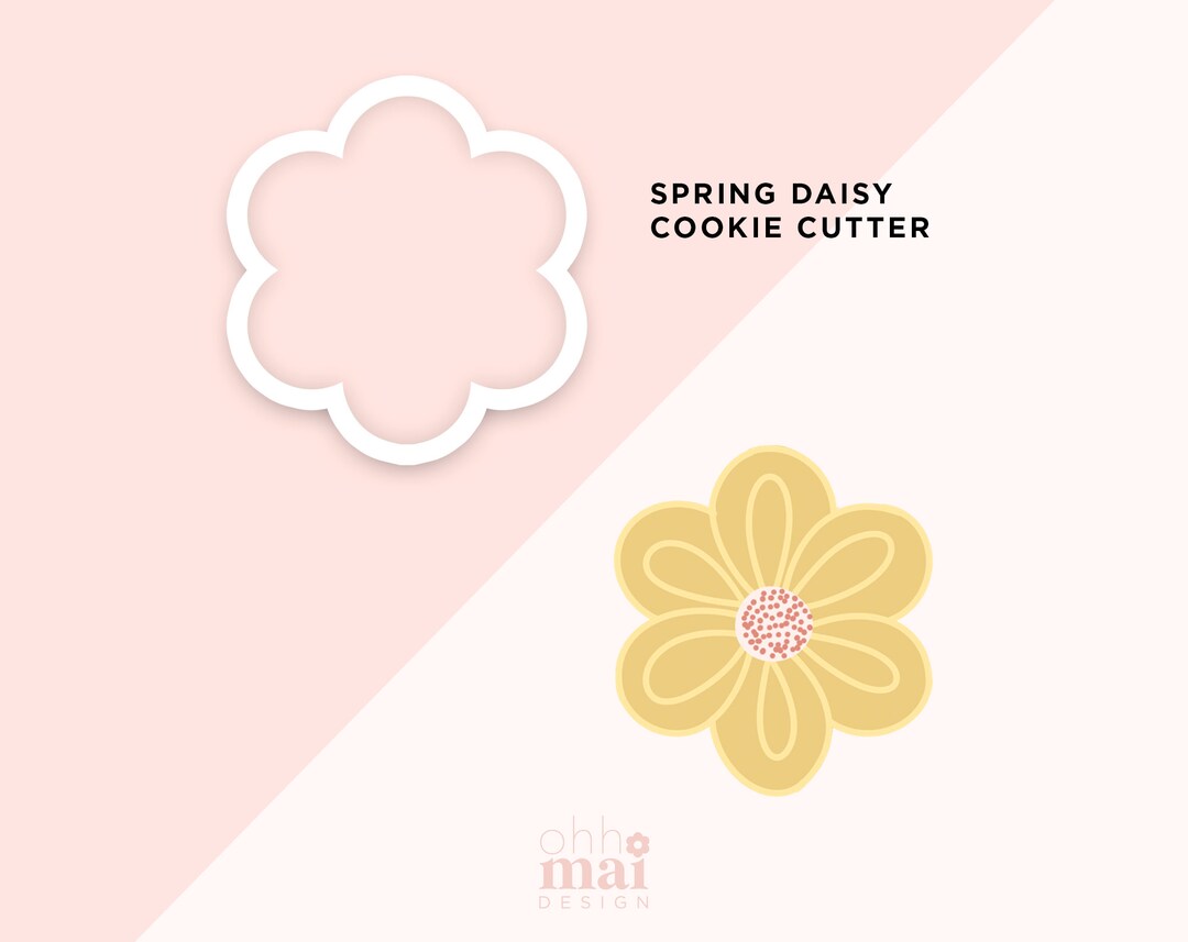 Daisy Flower Cookie Cutter / Simple Flower Cookie Cutter / 3D Printed ...