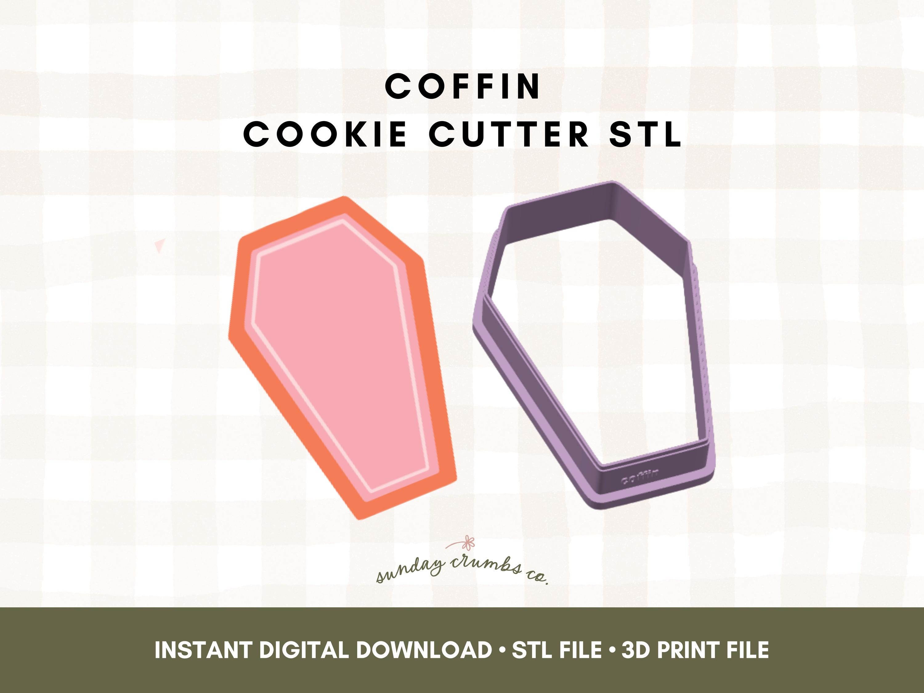 Coffin Cookie Cutter STL File: 3D Print Halloween Treat (digital ...