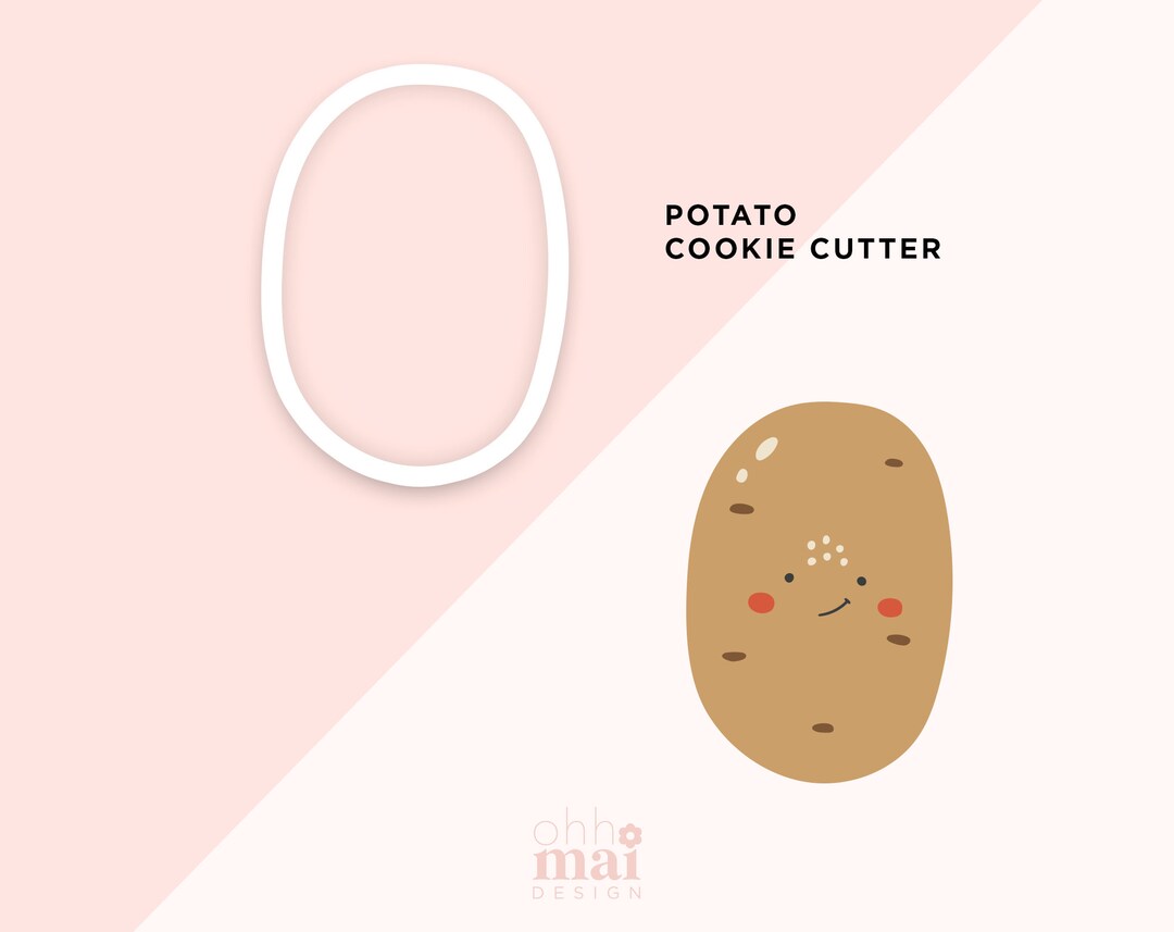 Potato Cookie Cutter / Vegetable Cookie Cutter / Cute Dessert Cookie ...