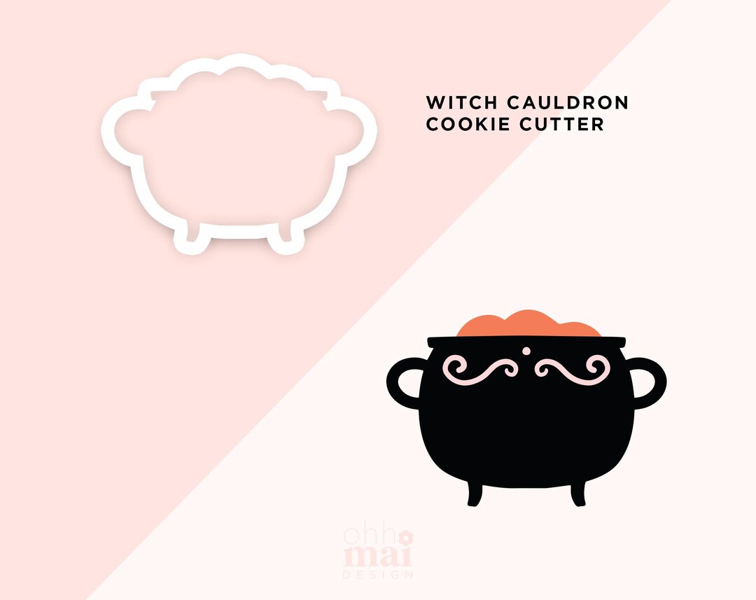 Witch Cauldron Cookie Cutter / Halloween Cookie Cutter / Spooky Cookie ...