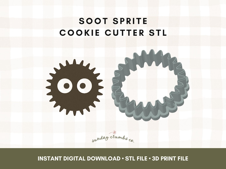 Soot Sprite Cookie Cutter STL File: 3D Print Design (digital Download ...