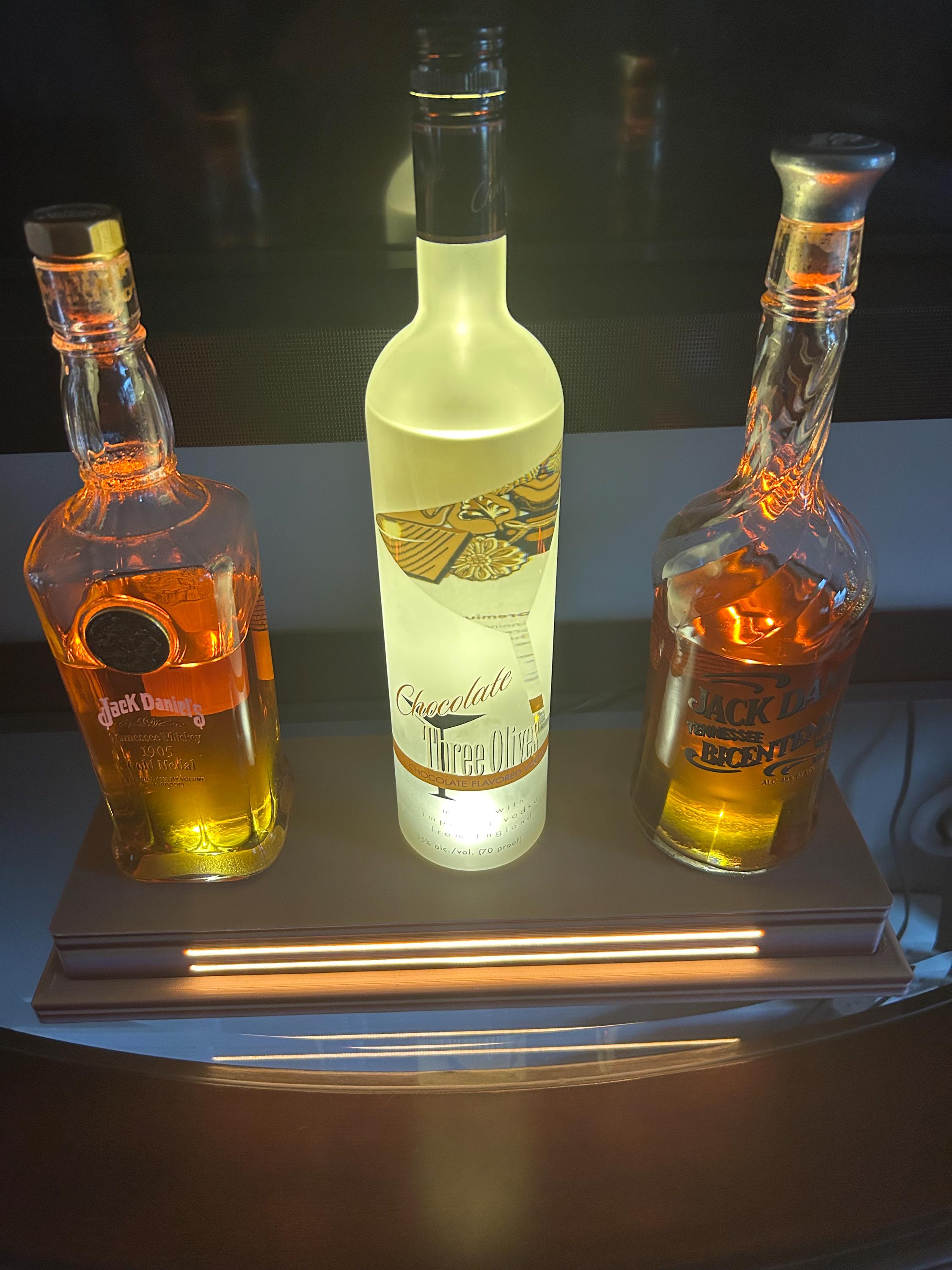 Bar Light: Lights up Bottle With LED When Bottle is Placed. Front Faux ...