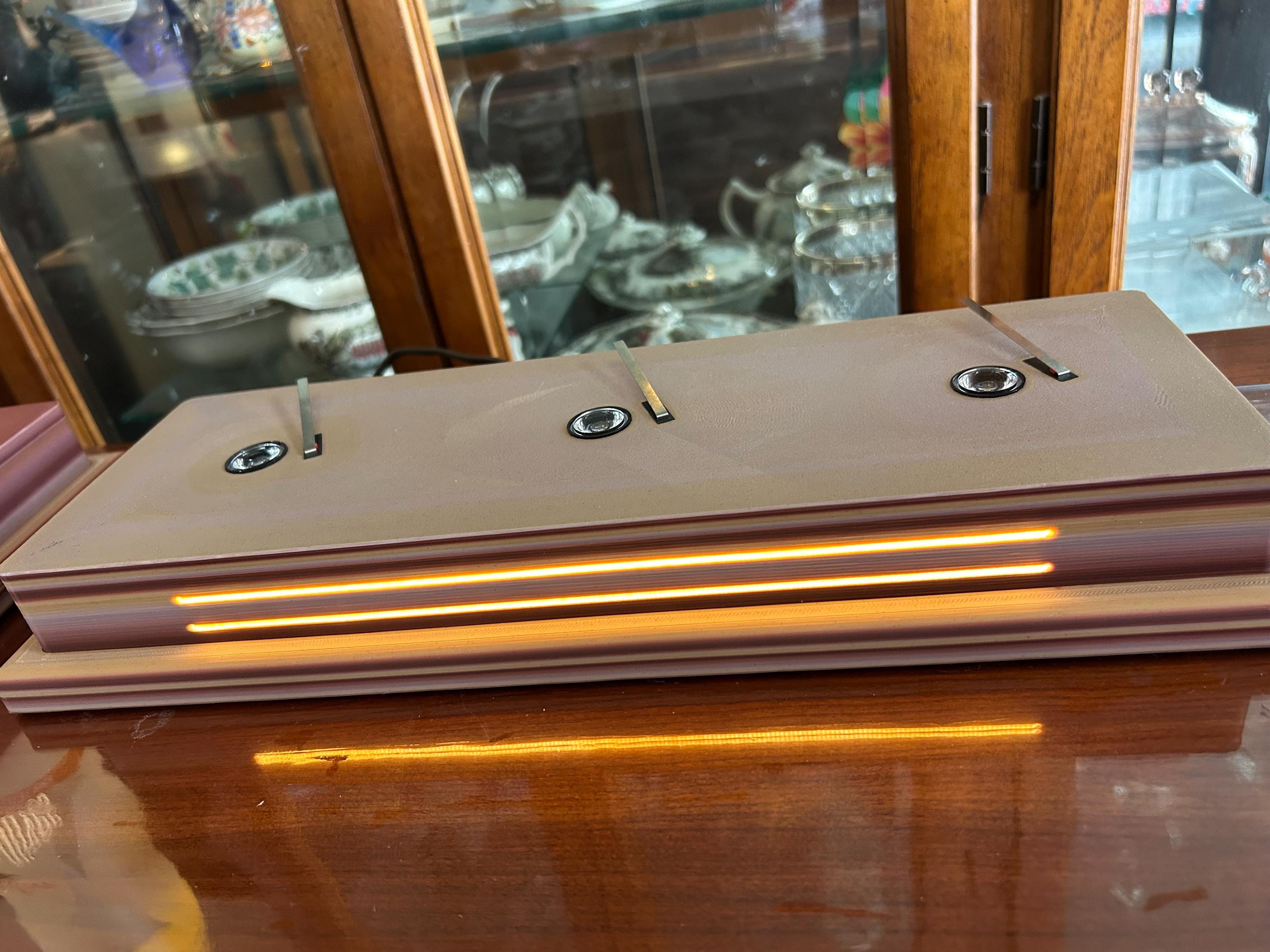 Bar Light: Lights up Bottle With LED When Bottle is Placed. Front Faux ...