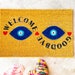 Evil Eye Design Doormat Funny Doormat Welcome Doormat Evil Eye - Etsy