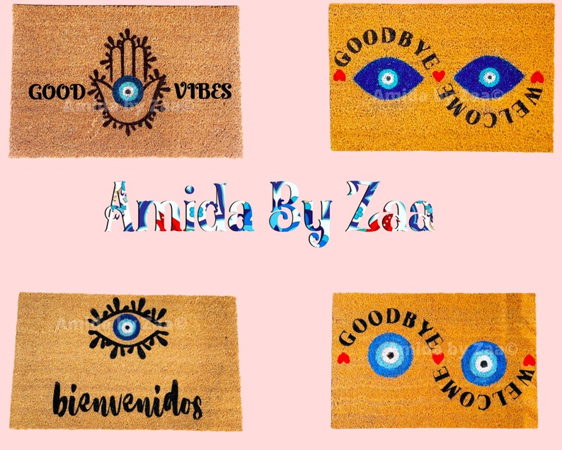 Evil Eye Design Doormat Funny Doormat Welcome Doormat Evil Eye - Etsy