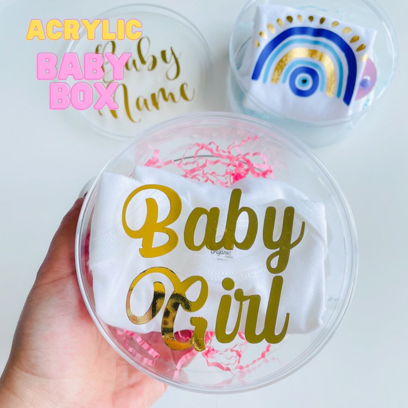 Evil Eye Design Baby Box Acrylic Baby Box Custom Baby Box Baby | Etsy