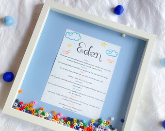 Baby Name Shadow Box - Etsy