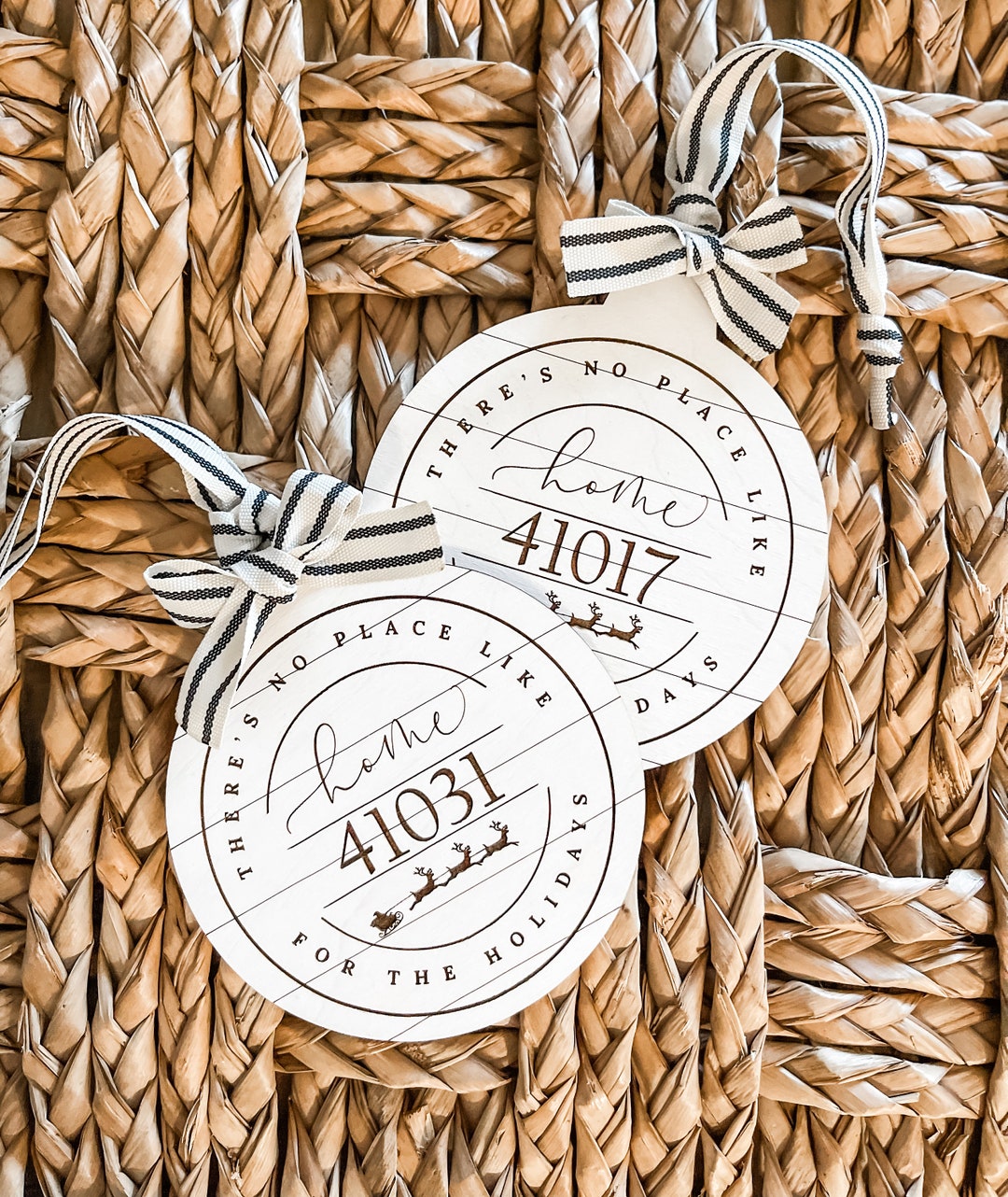 No Place Like Home for the Holidays Zip Code Handmade Wood Christmas ...