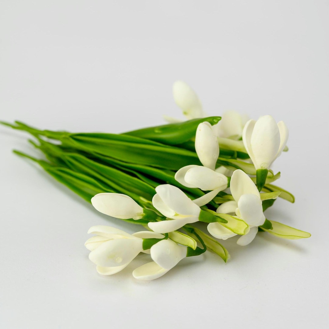 Snowdrops Real Touch Flowers Polymer Clay Artificial Snowdrop Flower ...