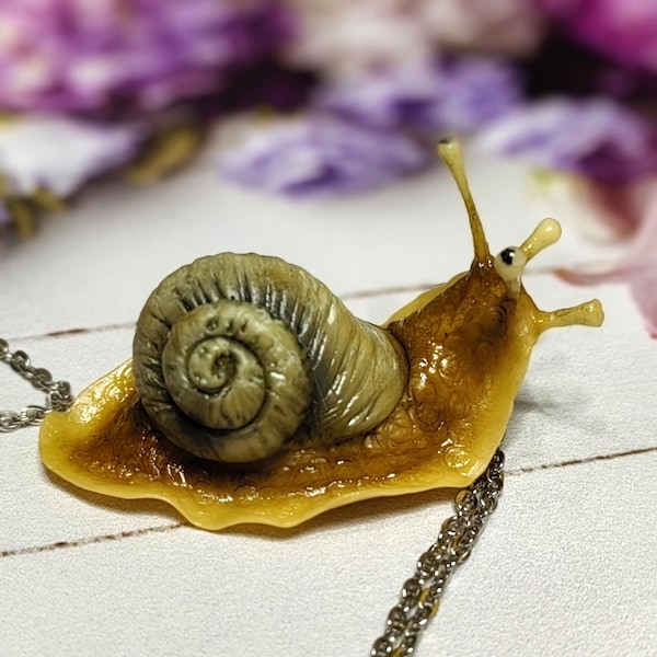 Polymer Clay Snail - Etsy
