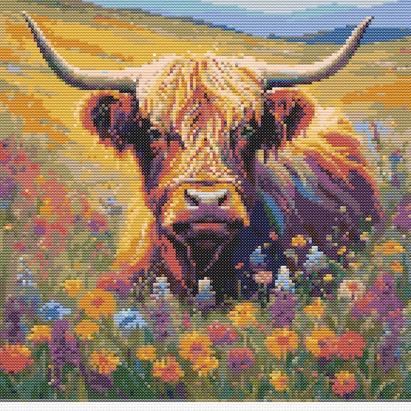 Cow Cross Stitch - Etsy