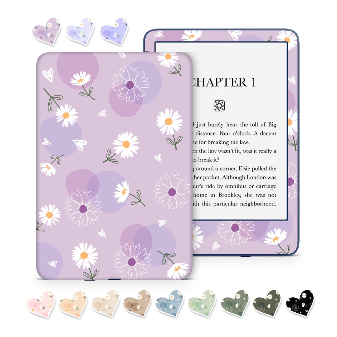 Kindle Vinyl Skin/wrap Exclusive Design the Harmony of Daisy Flower and ...