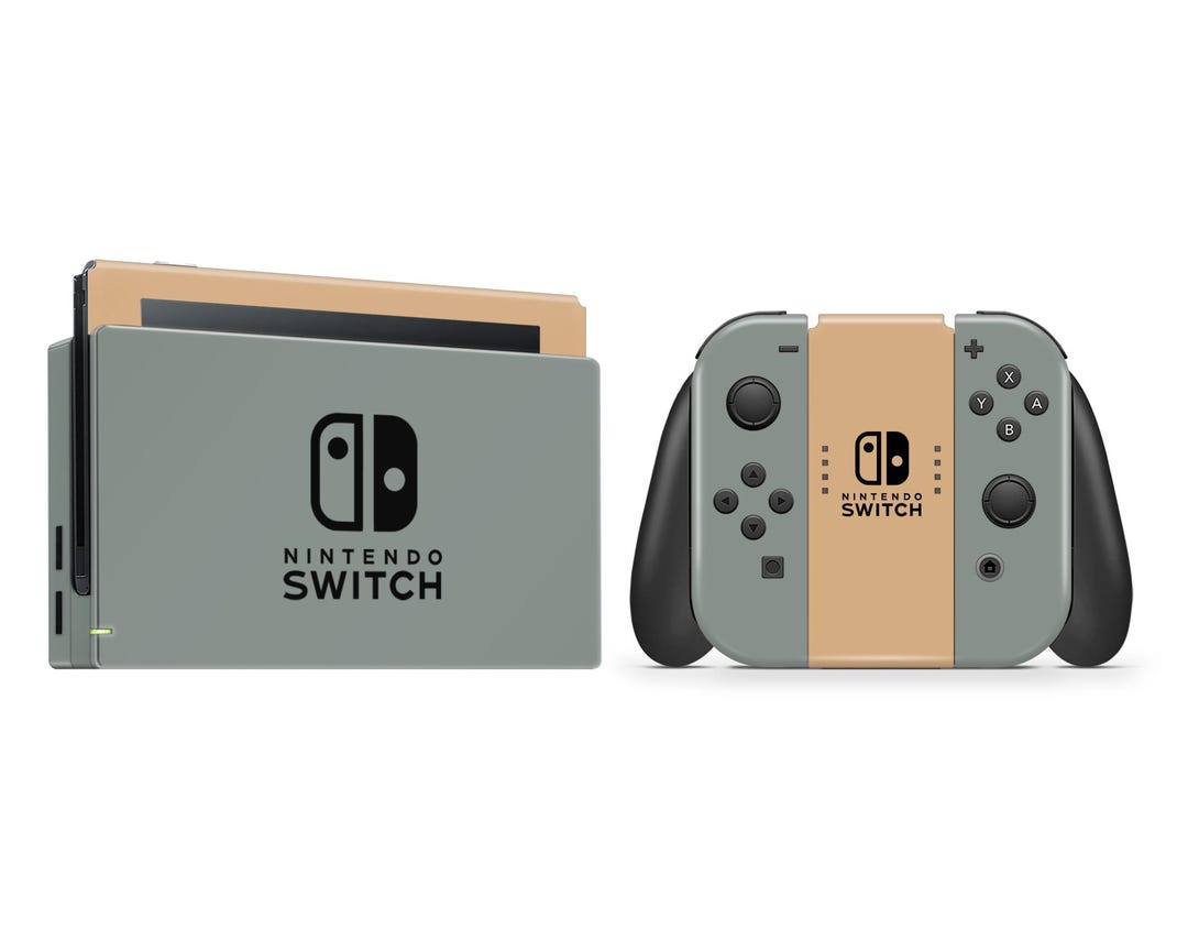 Evergreen and Tumble Weed Color Wave Vinyl Skin Wrap for Nintendo ...