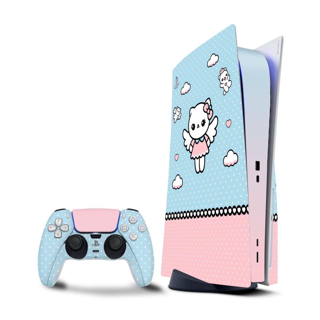 Angel Kitty｜ Personalize Your Console | 3M Vinyl Skin/wrap for PS5 ...