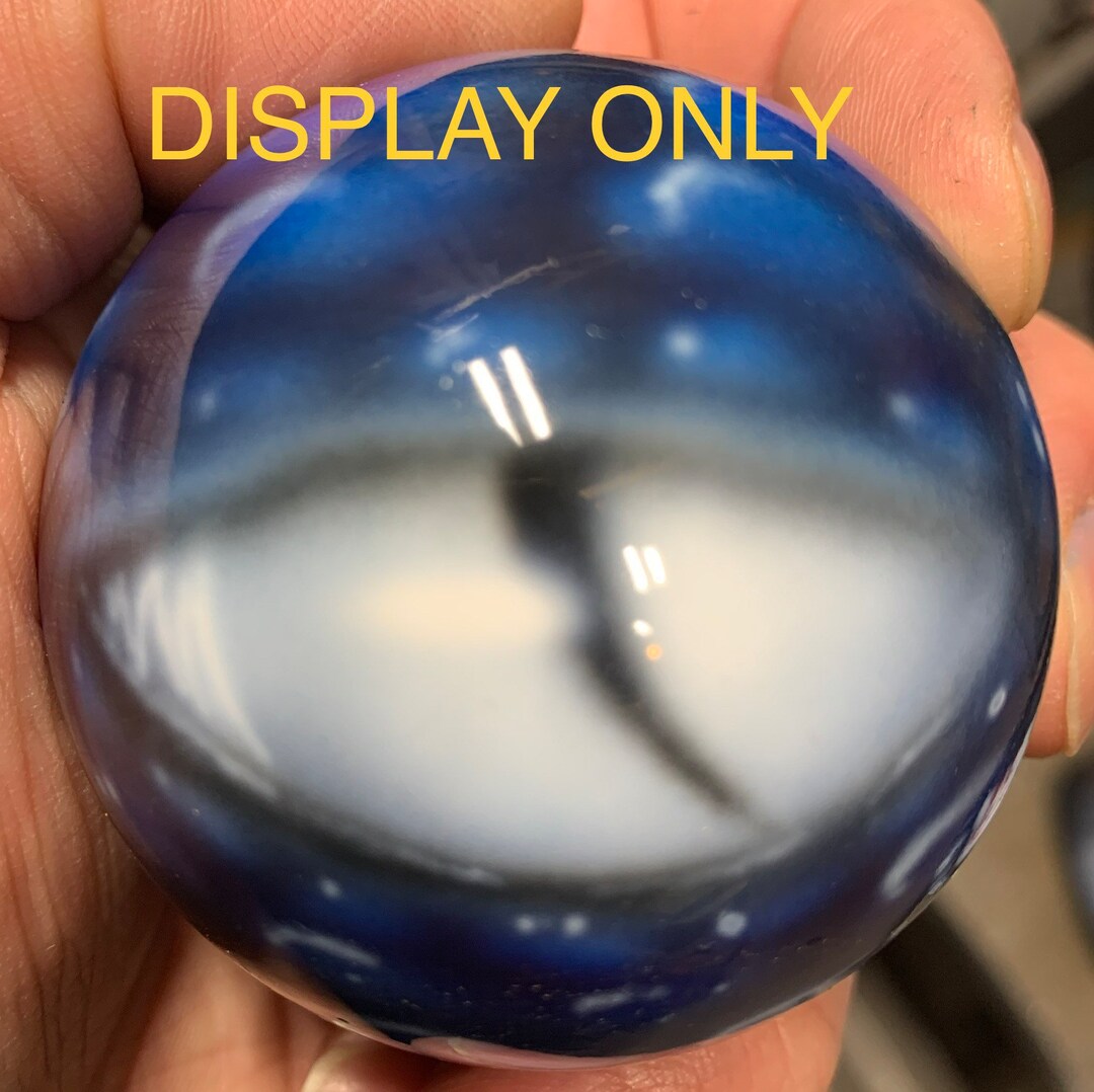 Airbrushed Billiard Ball - Blue Dragon Eye - Etsy