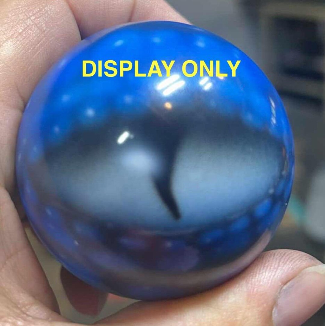 Airbrushed Billiard Ball - Blue Dragon Eye - Etsy