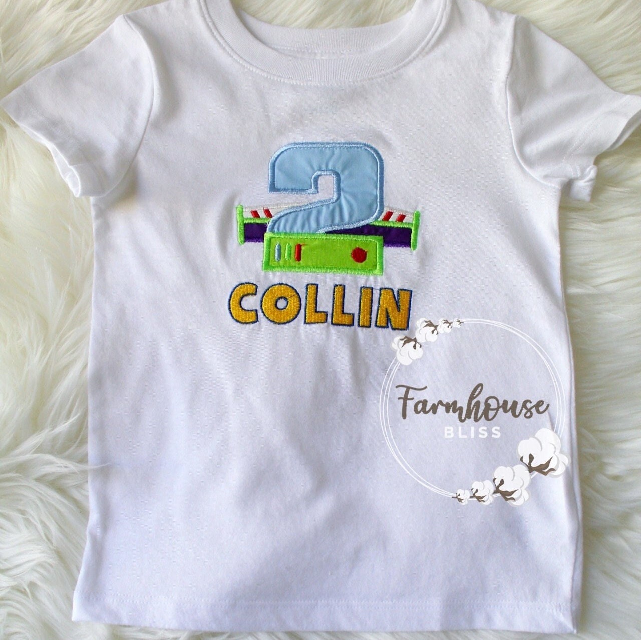 Buzz Birthday Shirt Lightyear Kids Birthday Shirt Embroidered Buzz ...