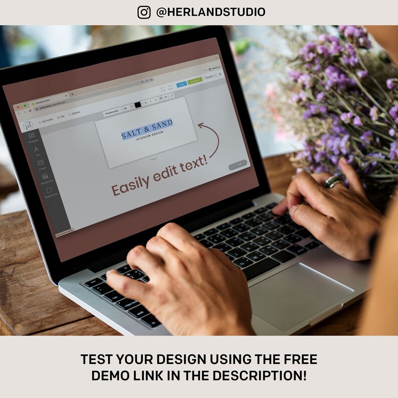 INSTANT DOWNLOAD Edit Yourself Logo DIY Logo Interior - Etsy