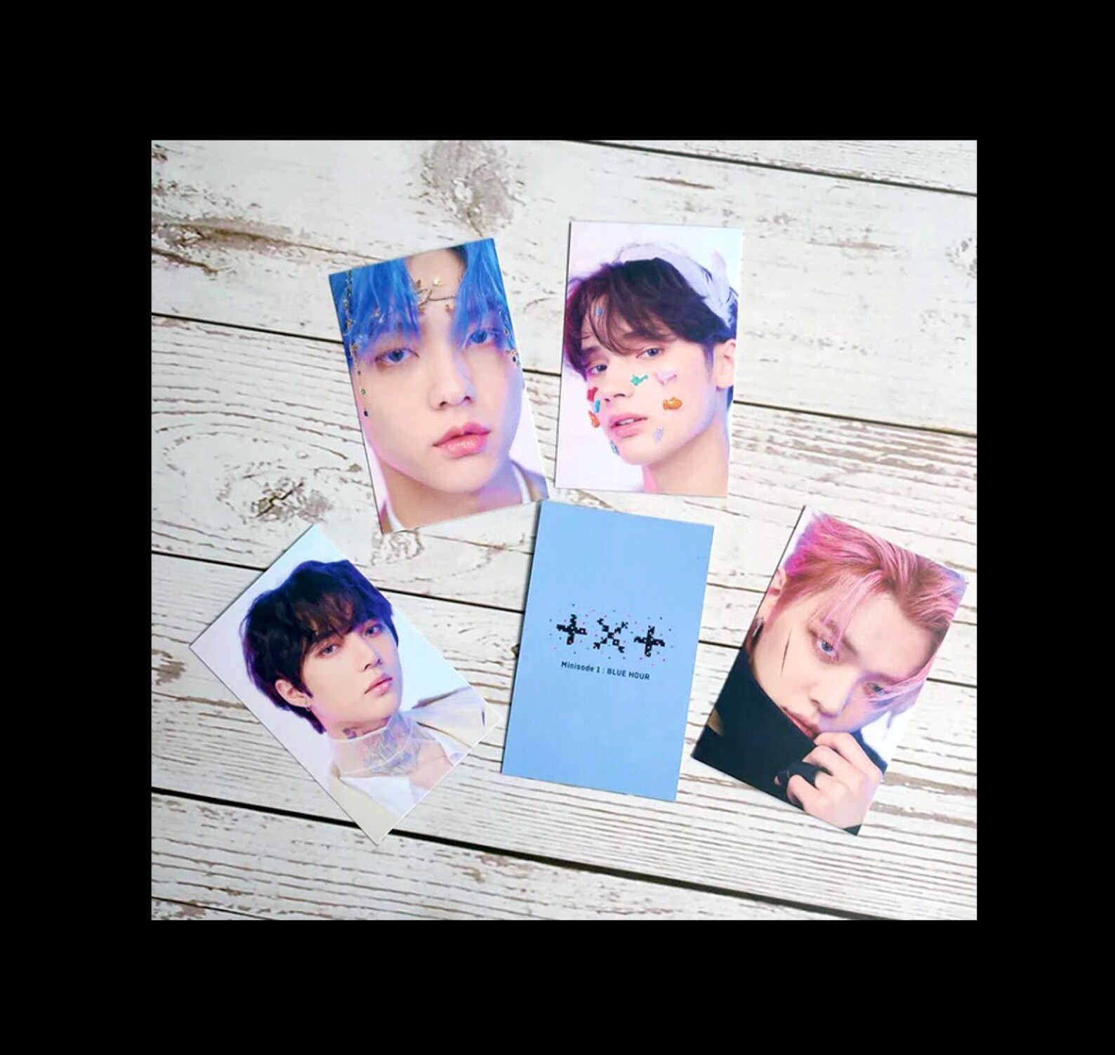 TXT Blue Hour photo cards | Etsy