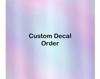 Add Custom Text to Your Decal Order - Etsy