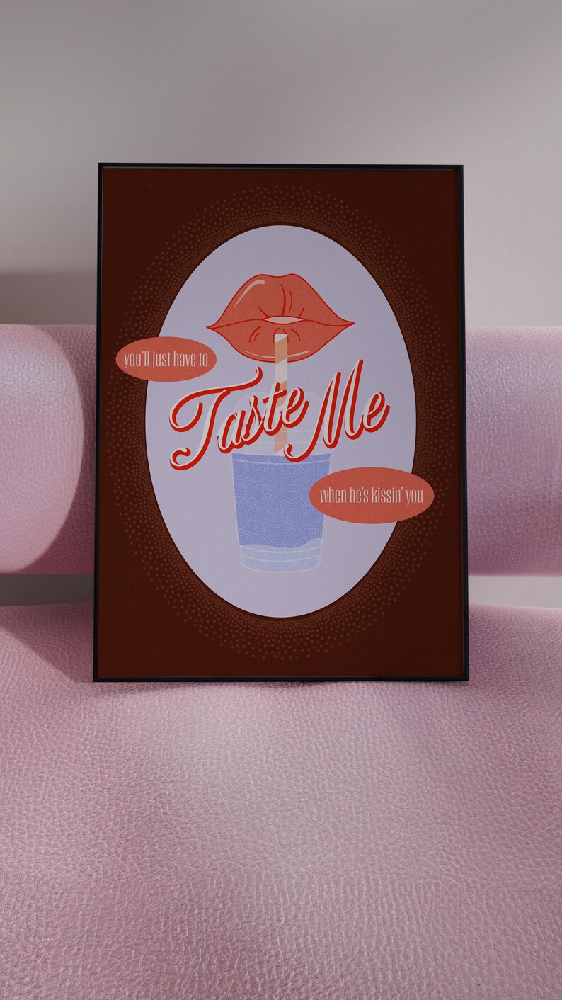 Taste Sabrina Carpenter Digital Print Retro Vintage Poster Hand Drawn ...