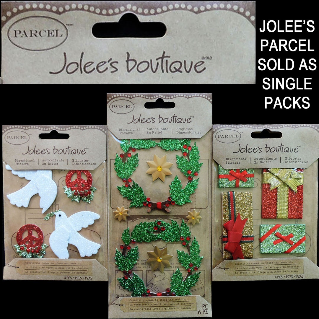 JOLEES Parcel STICKERS Single PACK Christmas Holidays Themed Dove Birds ...