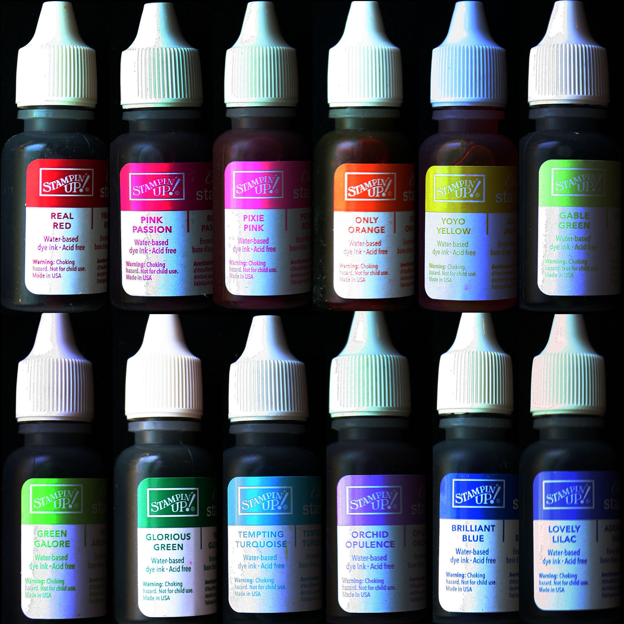 STAMPIN UP INK Bold Brights One New Classic Dye Ink Refill Bottle ...