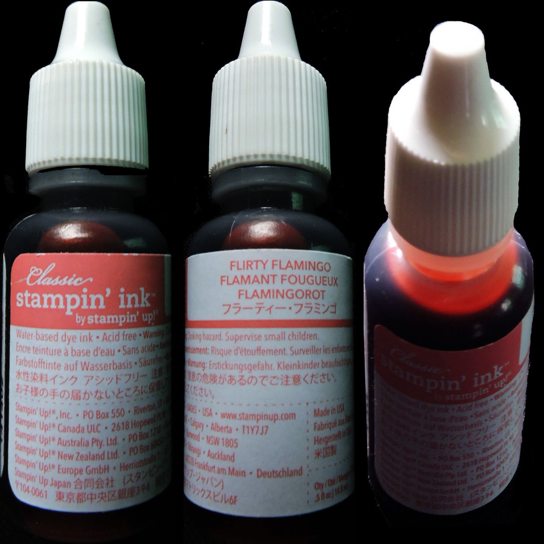 Flirty Flamingo Pink Partial .8 Ounce STAMPIN UP INK Refill One Single ...