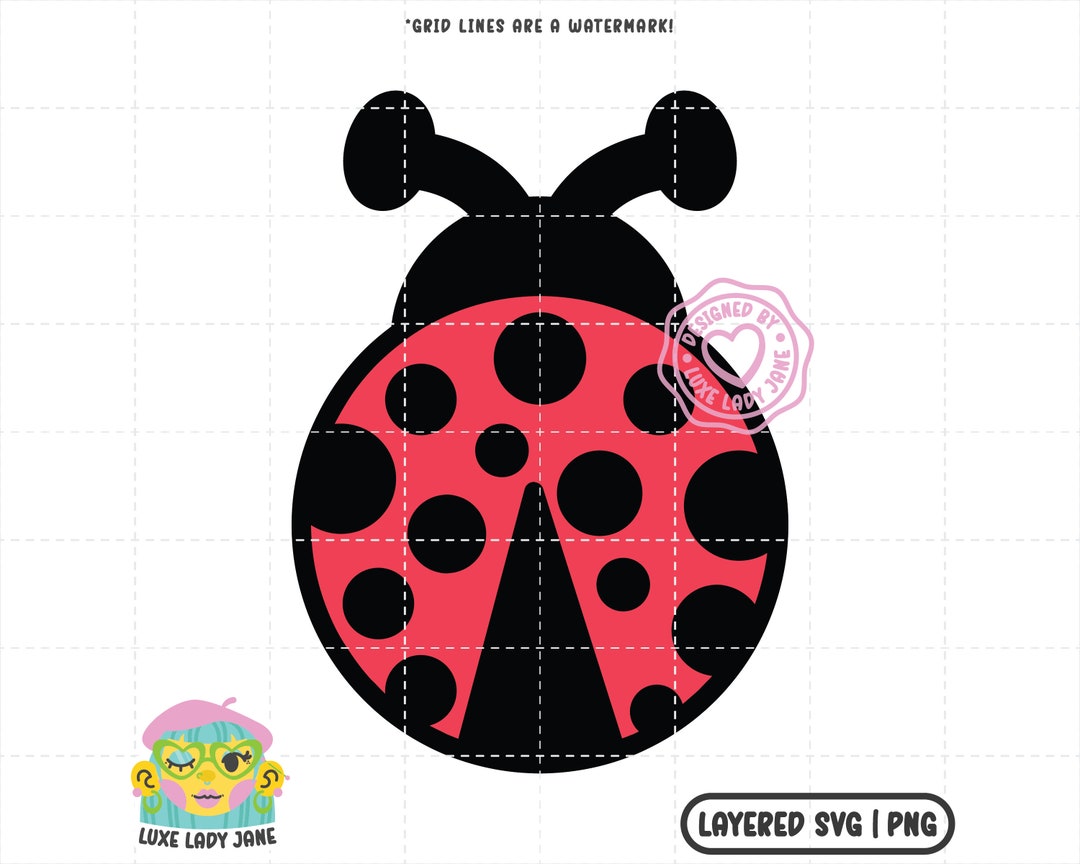 Ladybug Layered SVG PNG Cut File, Instant Download - Etsy