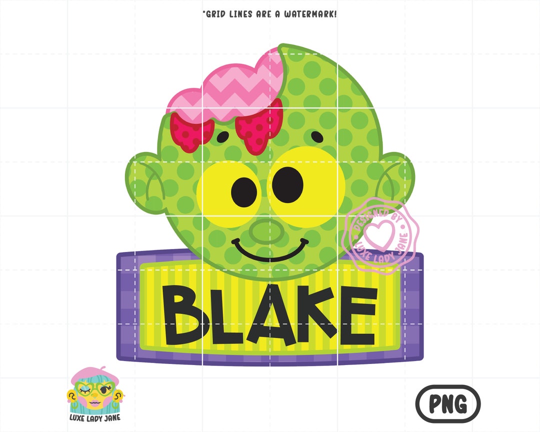 Cute Boy Zombie Name Plate Faux Applique PNG | Halloween, October 31 ...