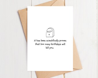 Morbid Birthday Card | Etsy