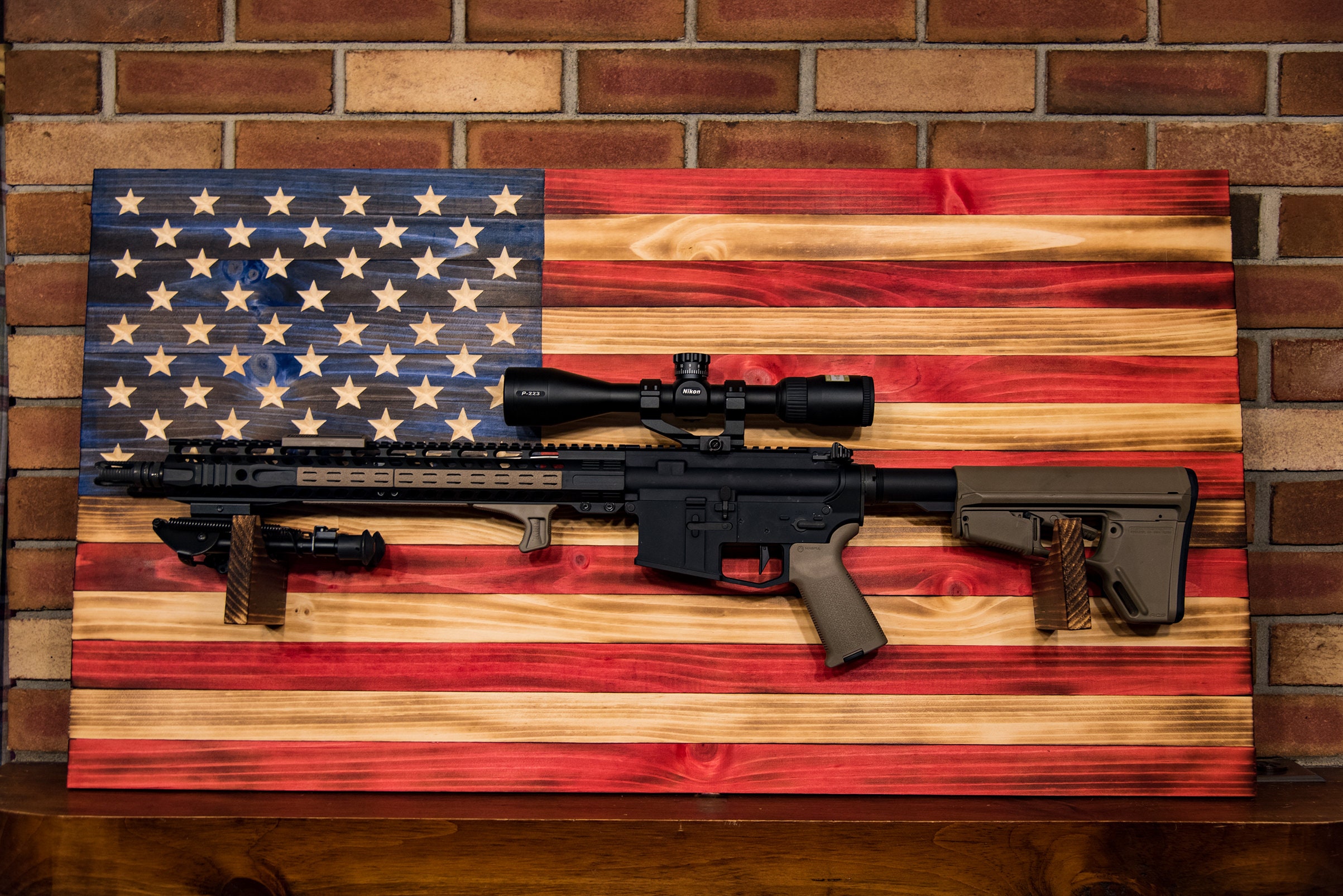 GUN RACK FLAG American Flag 2A Gun Flag Gun Rack Gift - Etsy