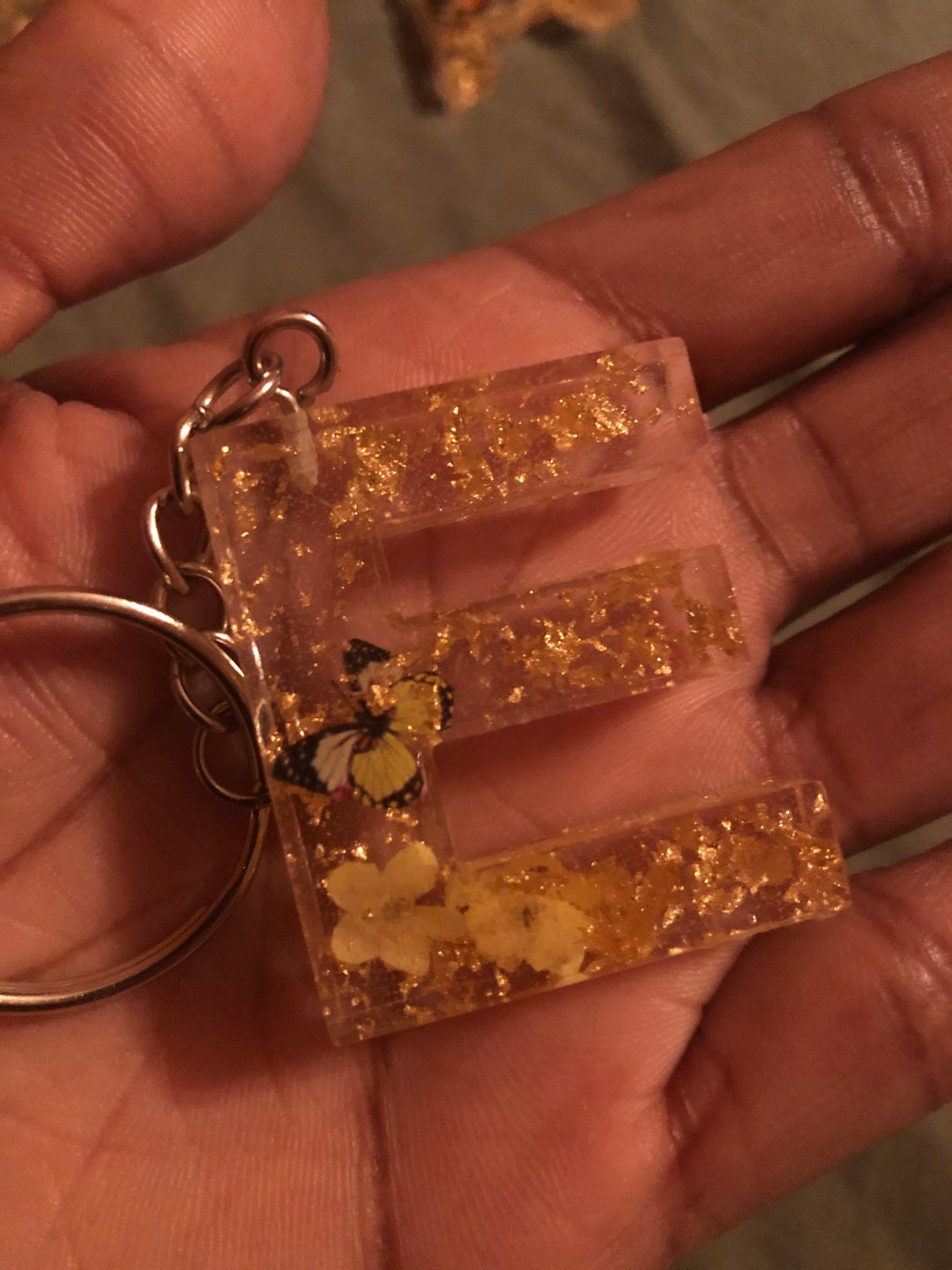 Letter E Keychain - Etsy