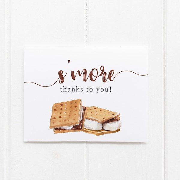 S'mores Thank You - Etsy