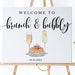 Brunch and Bubbly Welcome Sign Template, Bridal Shower Brunch Welcome ...