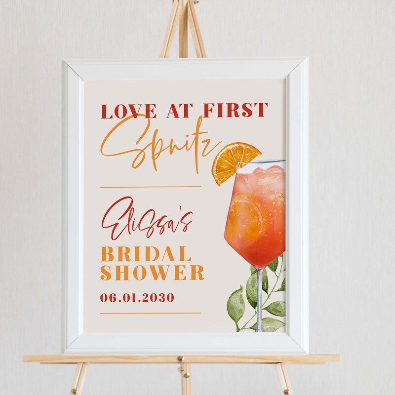 Love at First Spritz Sign - Etsy